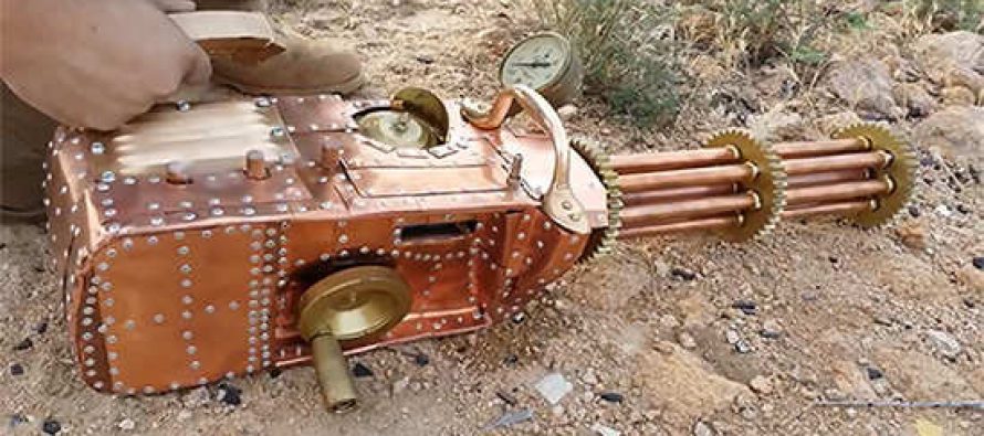 Homemade .22 Cal Steampunk Gatling Gun - Ask a Prepper